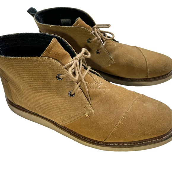 Toms | Shoes | Toms Mens Mateo Chukka Boot Lace Up Boots Tan Suede ...